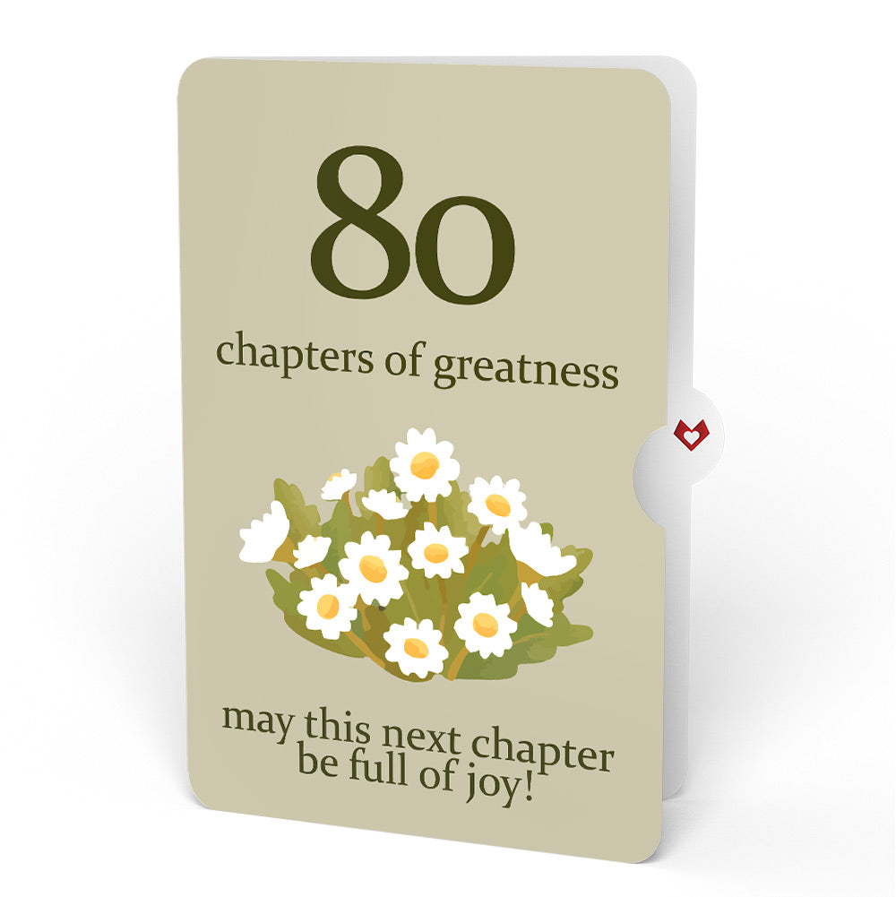 Cheers to a New Chapter 80th Birthday Pop-Up Card and Sentiment Set ...