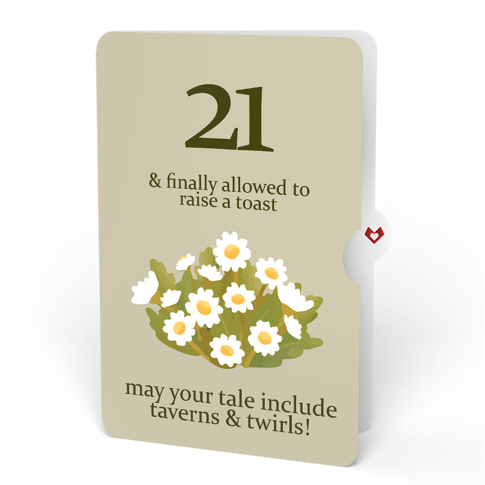 Cheers to a New Chapter 21st Birthday Pop-Up Card and Sentiment Set ...