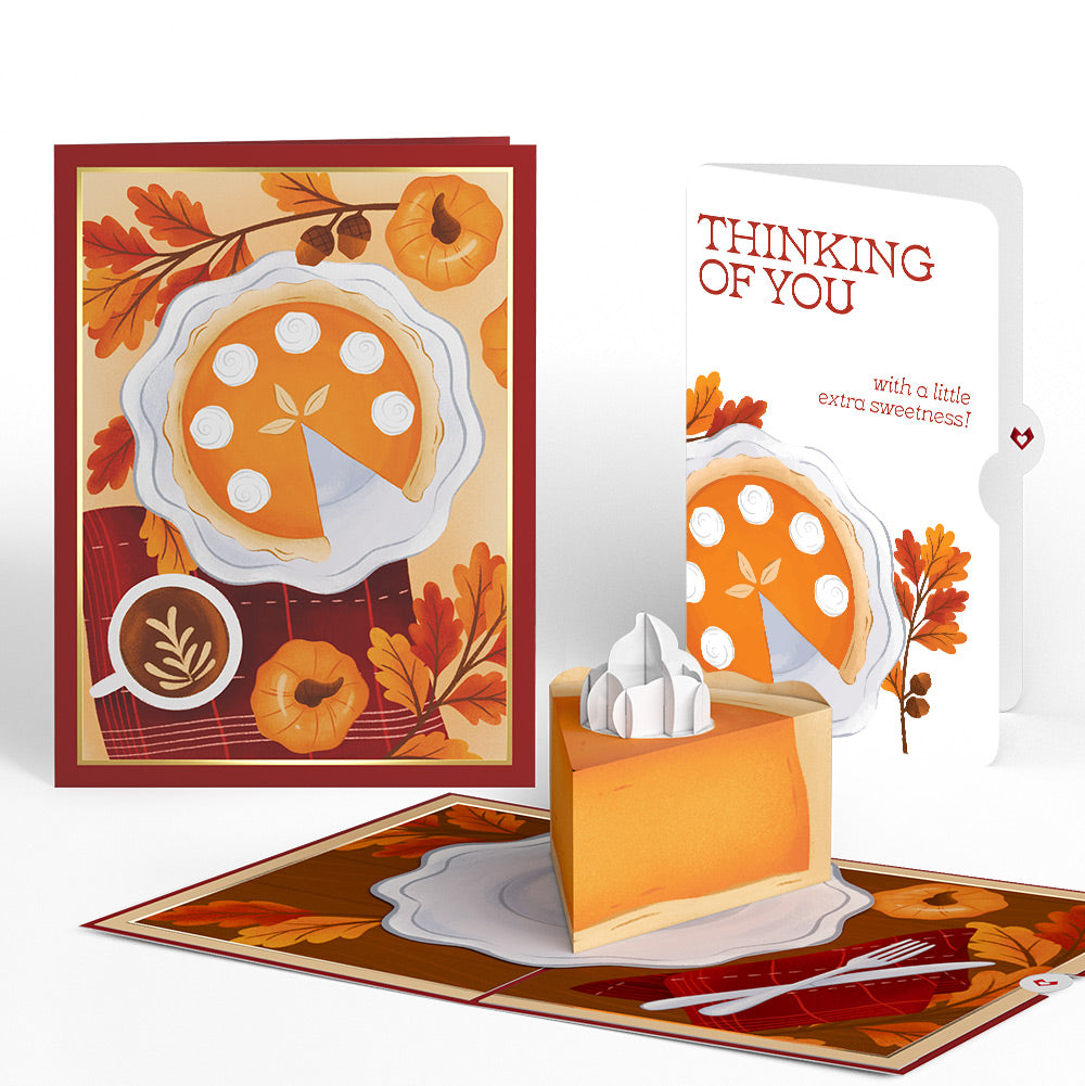 Pumpkin Pie Thinking of You Pop-Up Card and Sentiment Set – Lovepop