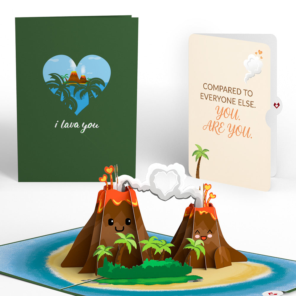 I Lava You Thinking of You Pop-Up Card and Be Yourself Sentiment Set ...