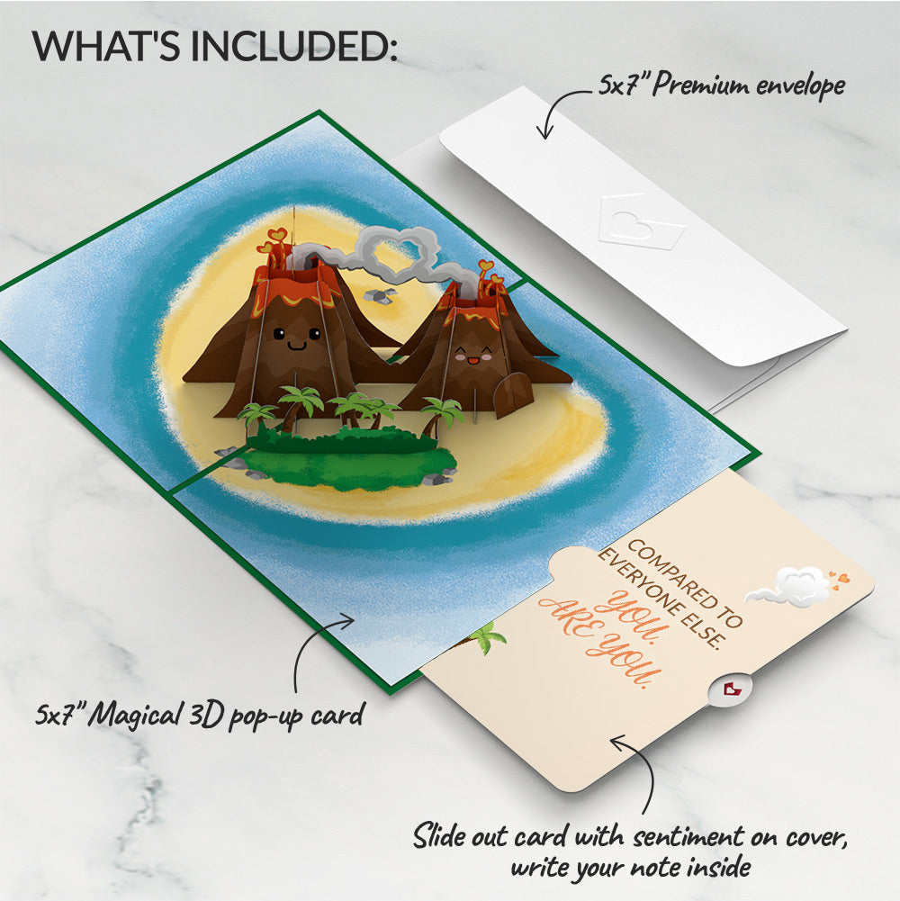 I Lava You Thinking of You Pop-Up Card and Be Yourself Sentiment Set ...