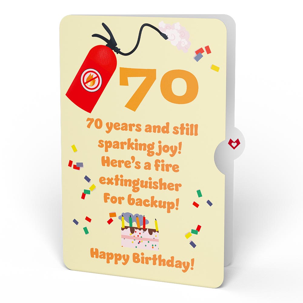 Holy Smokes You're Old 70th Birthday Pop-Up Card and Sentiment Set ...