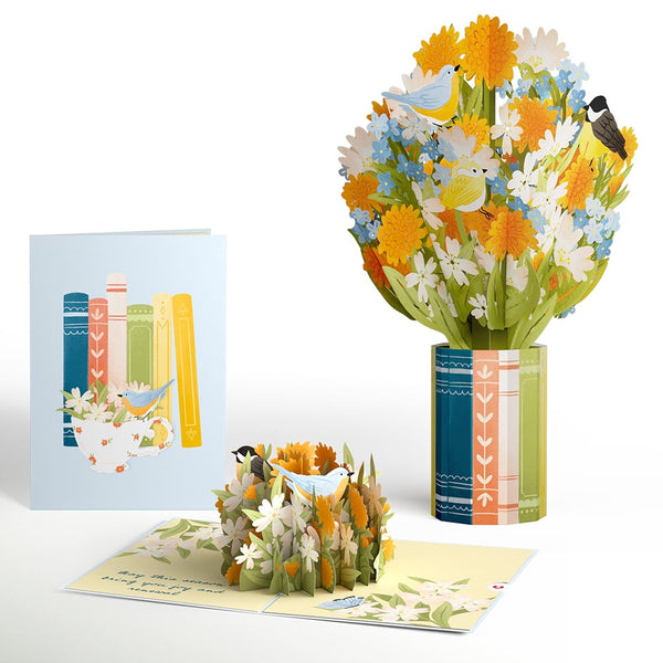 Spring Joy Pop-Up Card & Bouquet Bundle – Lovepop
