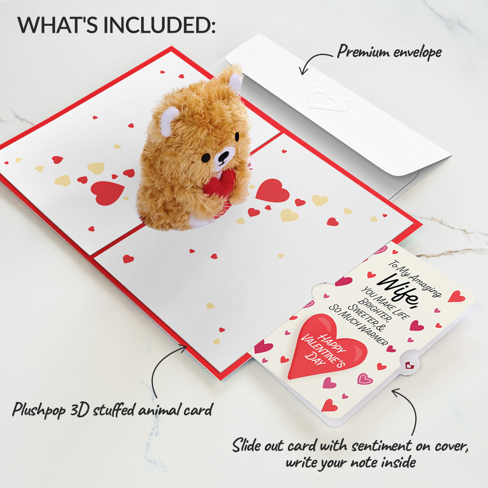 You're The Beary Best Valentine Plushpop Card and Sentiment Set for Wi ...