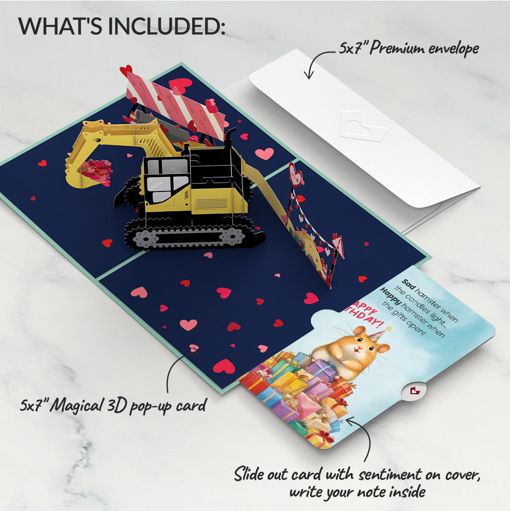 I Dig You Birthday Pop-Up Card and Happy Hamster Sentiment Set – Lovepop
