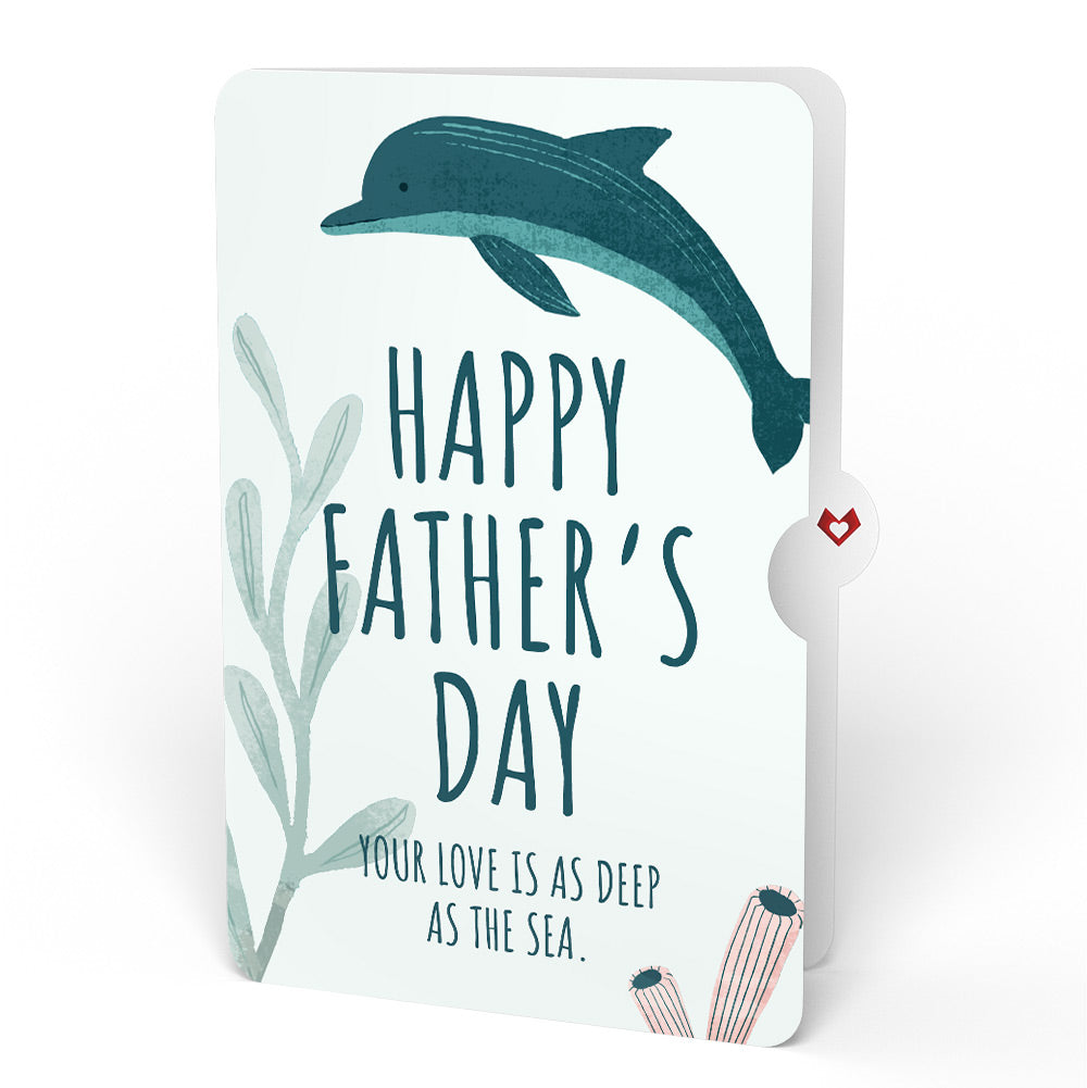Playful Dolphins Father's Day Pop-Up Card and Sentiment Set – Lovepop