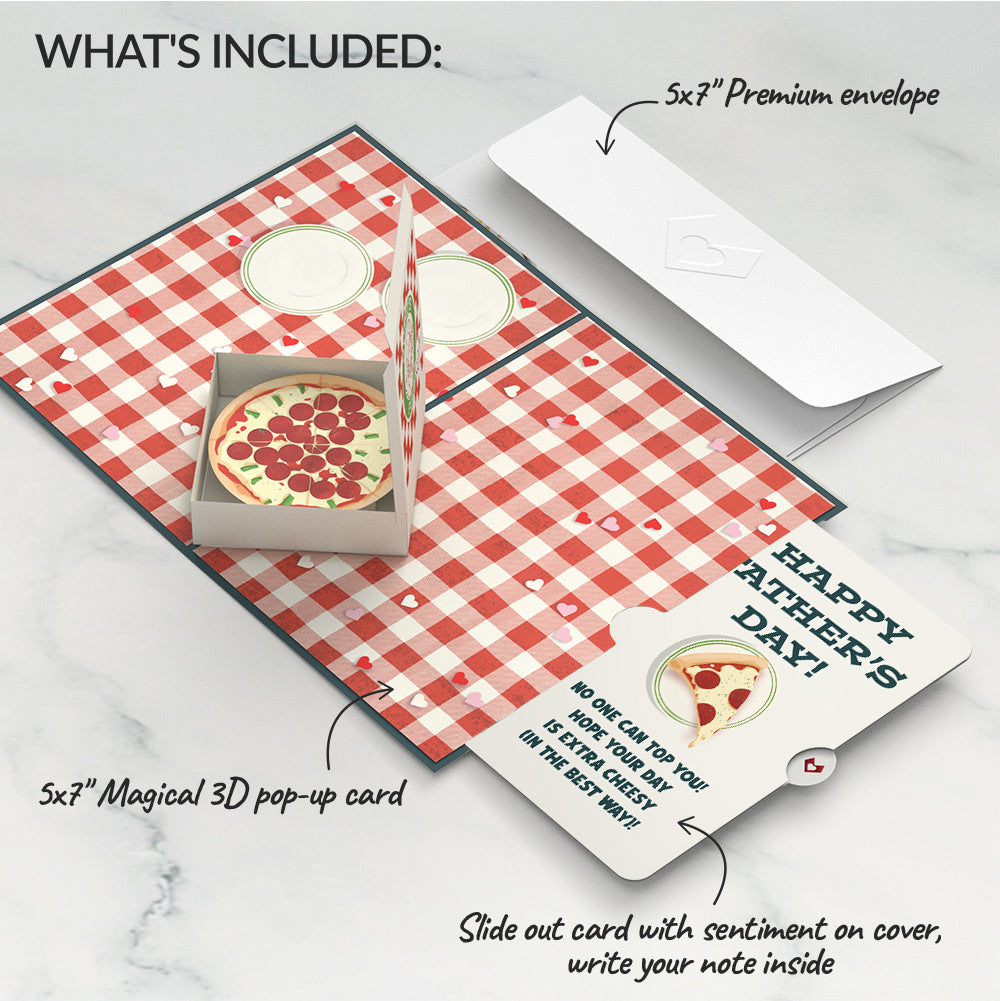 Pizza Love Father's Day Pop-Up Card and Sentiment Set – Lovepop