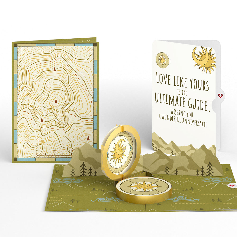 Guiding Compass Anniversary Pop-Up Card and Ultimate Guide Sentiment S ...