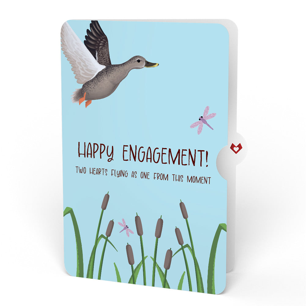 Pondside Mallard Ducks Engagement Pop-Up Card and Sentiment Set – Lovepop