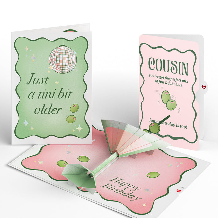 Just a Tini Bit Older Birthday Pop-Up Card and Sentiment Set for Cousi ...