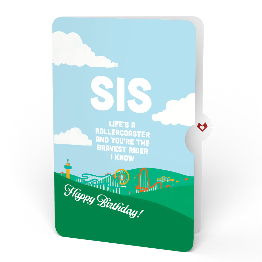 Over the Hill Birthday Pop-Up Card and Sentiment Set for Sister – Lovepop