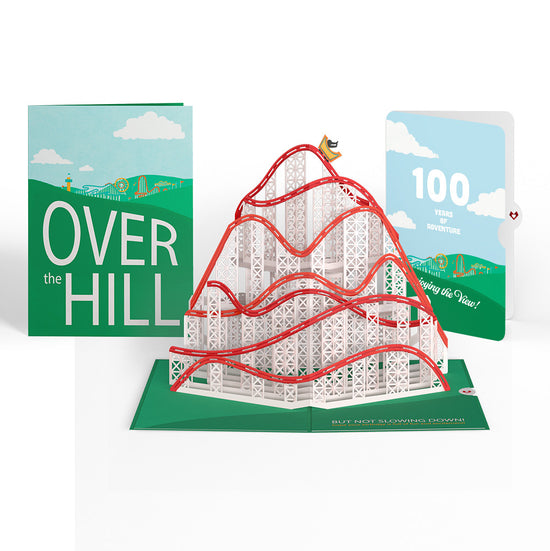 Over the Hill 100th Birthday Pop-Up Card and Sentiment Set – Lovepop