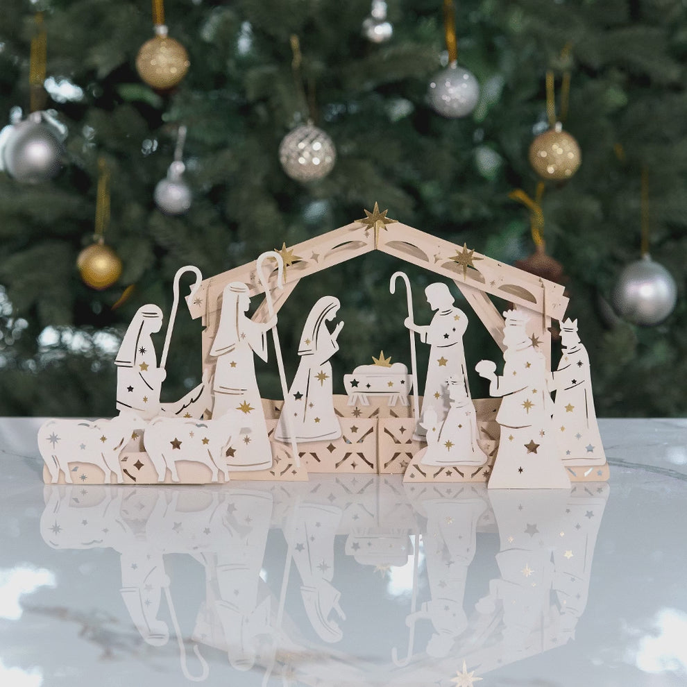 Elegant Nativity Decor Giant Pop-Up Gift – Lovepop