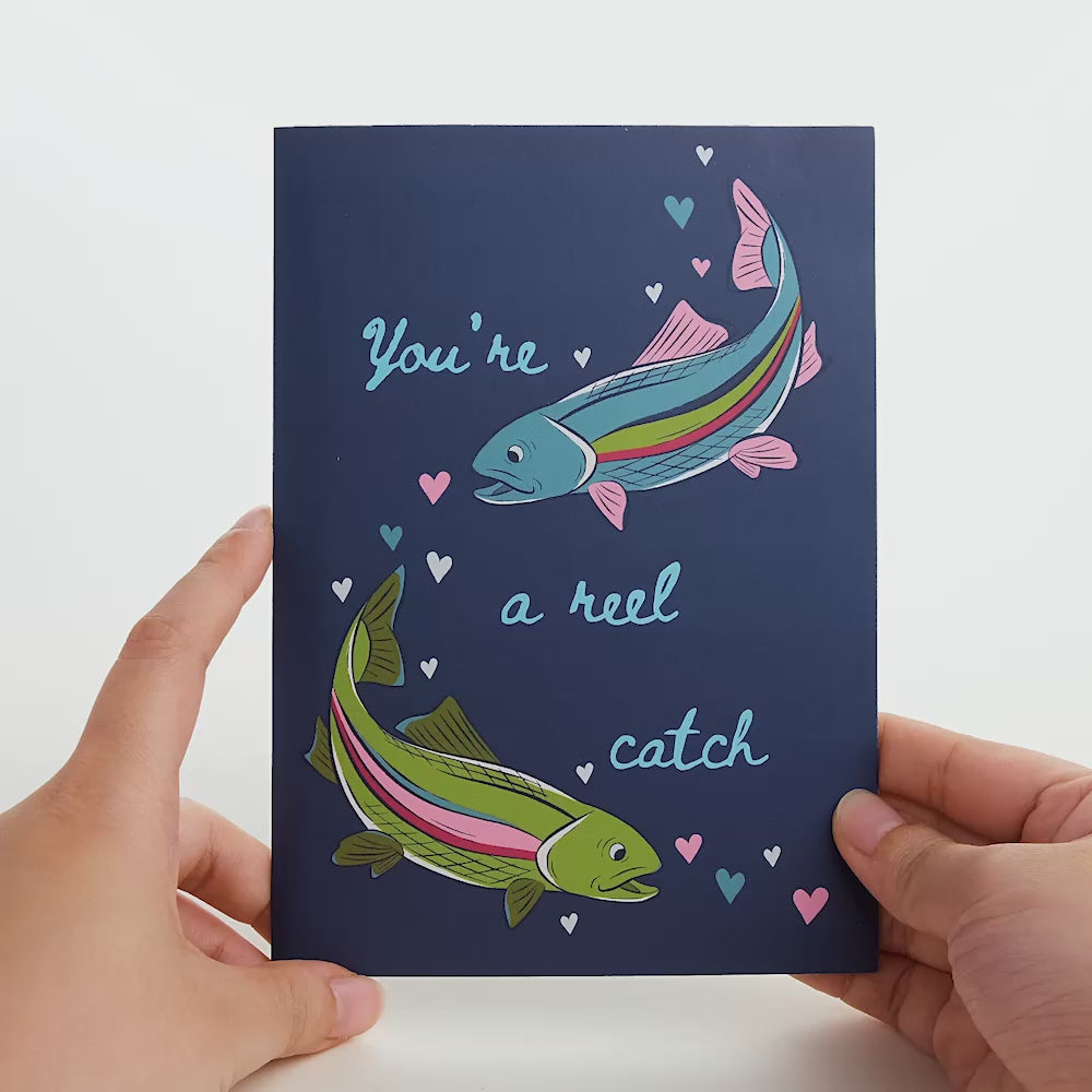 You’re a Reel Catch Fish Pop-Up Card – Lovepop