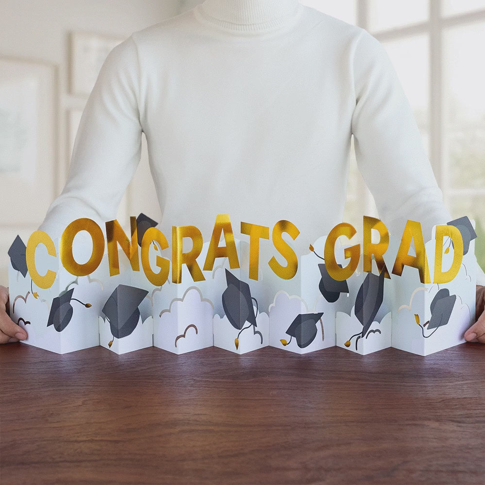 Congrats Grad Loooooong Card™ (Expands to 2 feet) – Lovepop