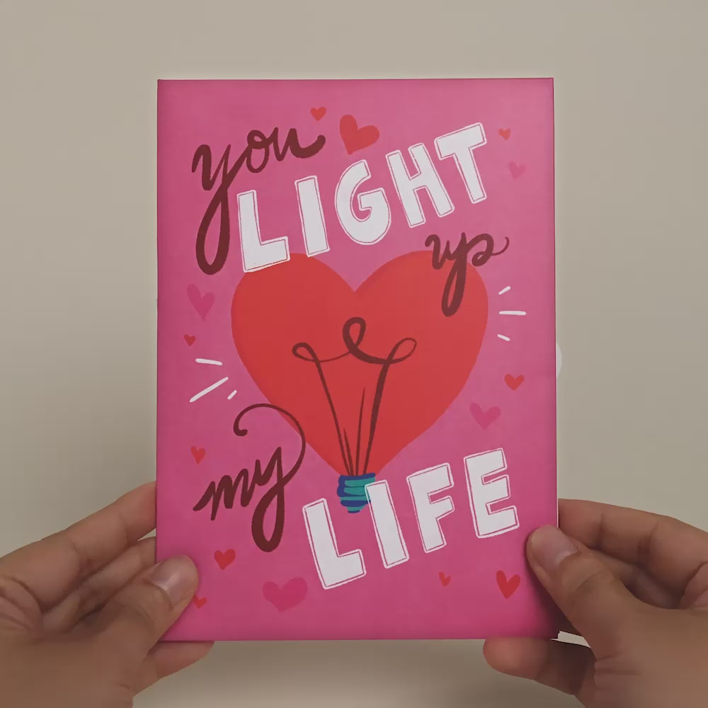 You Light Up My Life Light-Up Pop-Up Card – Lovepop