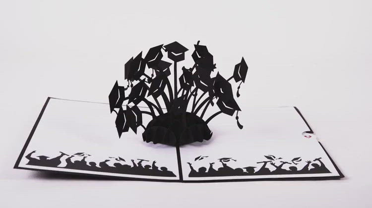 Graduation Hats Black Pop Up Graduation Card – Lovepop