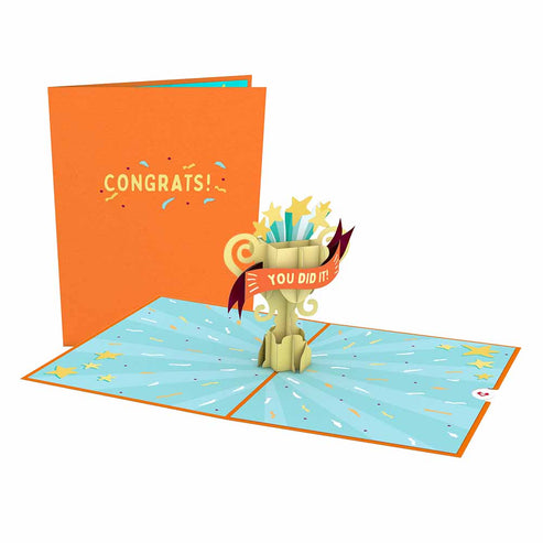 Congrats Trophy Pop-Up Card – Lovepop