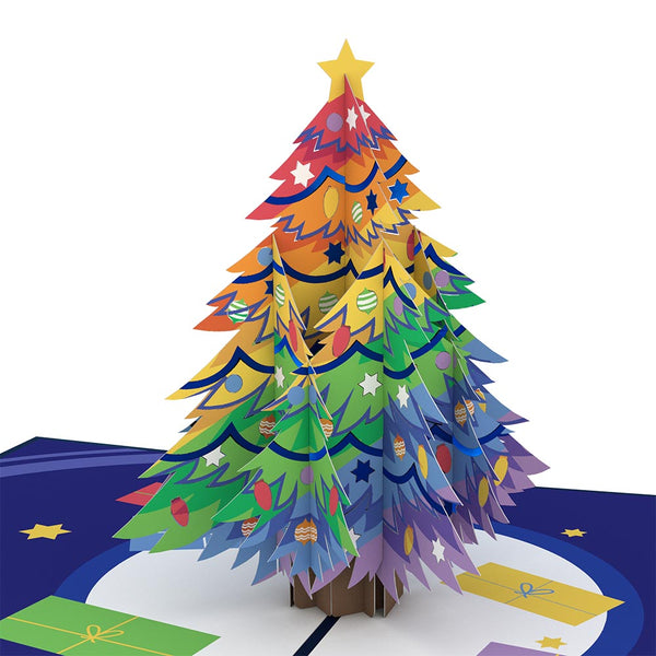 Rainbow Christmas Tree Card | Pop Up Cards | Lovepop