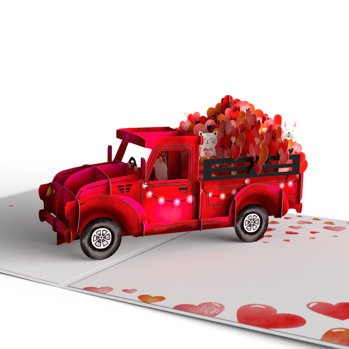 Valentine's Truck Card | Giant Truck Valentine Card | Lovepop