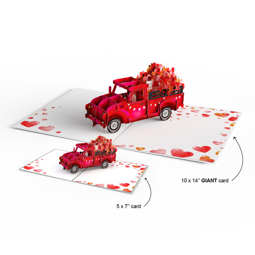 Valentine's Truck Card | Giant Truck Valentine Card | Lovepop