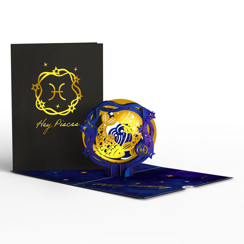 Pisces Zodiac Birthday Pop-Up Card – Lovepop