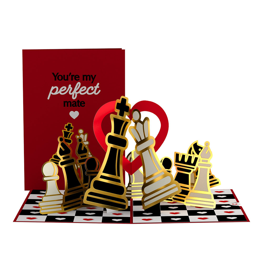 Chess Valentine's Card | You're My Perfect Mate Pop-Up Card | Lovepop