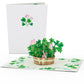 Shamrock Basket St. Patrick's Day Pop-Up Card – Lovepop