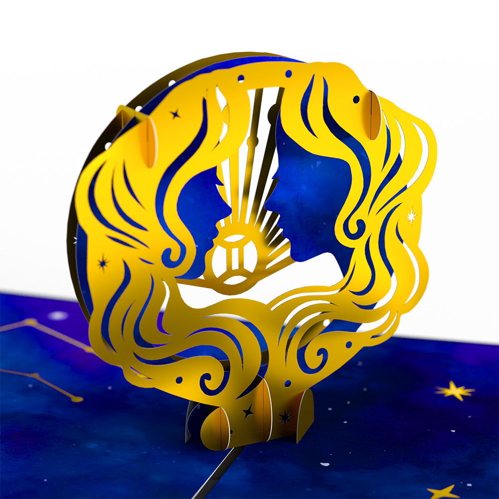 Gemini Zodiac Birthday Pop-Up Card – Lovepop