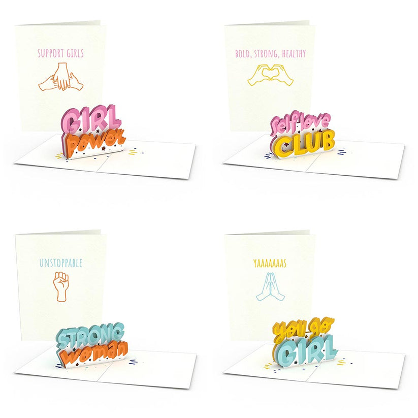 Girl Power Notecards (Assorted 4-Pack) – Lovepop