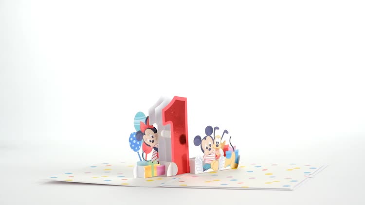 Disney's Mickey and Friends 1st Birthday Pop-Up Card – Lovepop