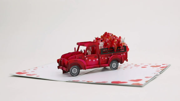 Truck Valentine Cards | Love Delivery Truck Pop-Up Card | Lovepop
