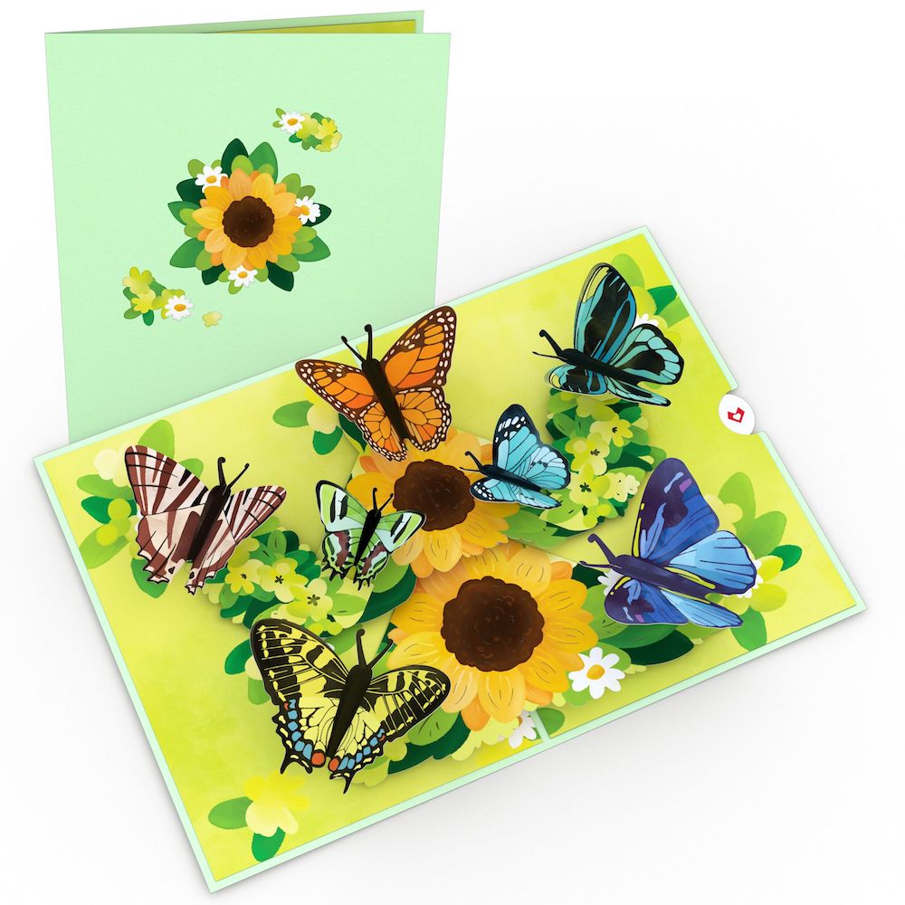 Sunflower Butterflies Pop-Up Card – Lovepop