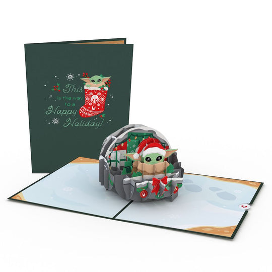 Star Wars™ The Mandalorian™ Grogu™ Happy Holidays Pop-Up Card – Lovepop