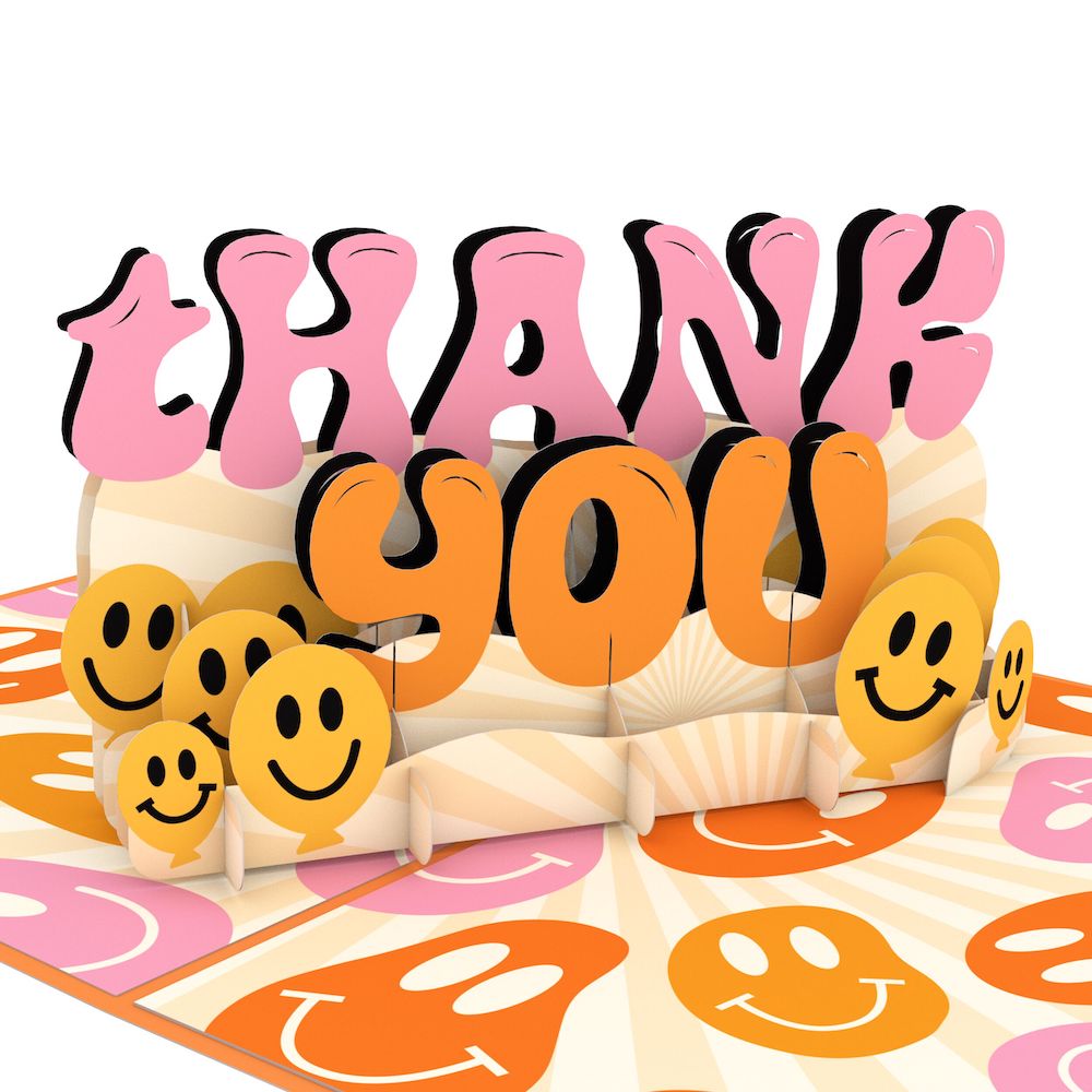 Groovy Thank You Card | All Smiles Thank You Pop-Up Card | Lovepop