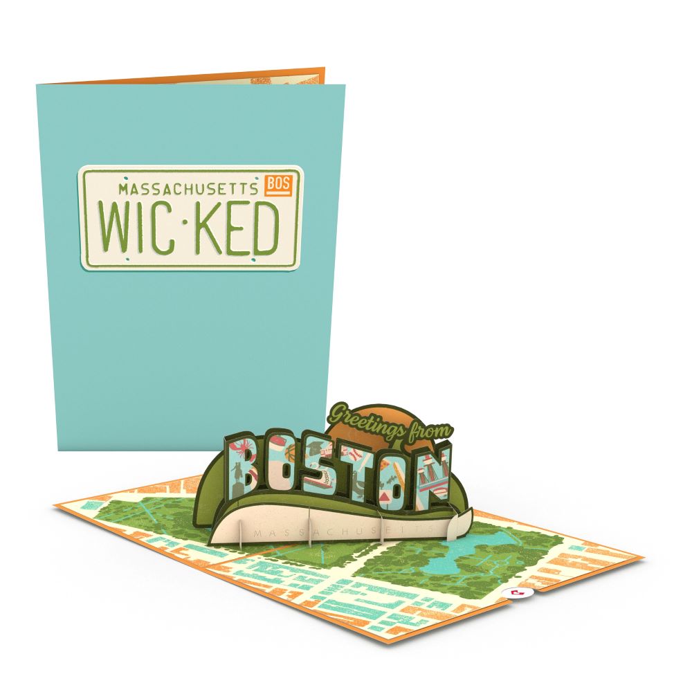 Greetings From Boston Pop-Up Card – Lovepop