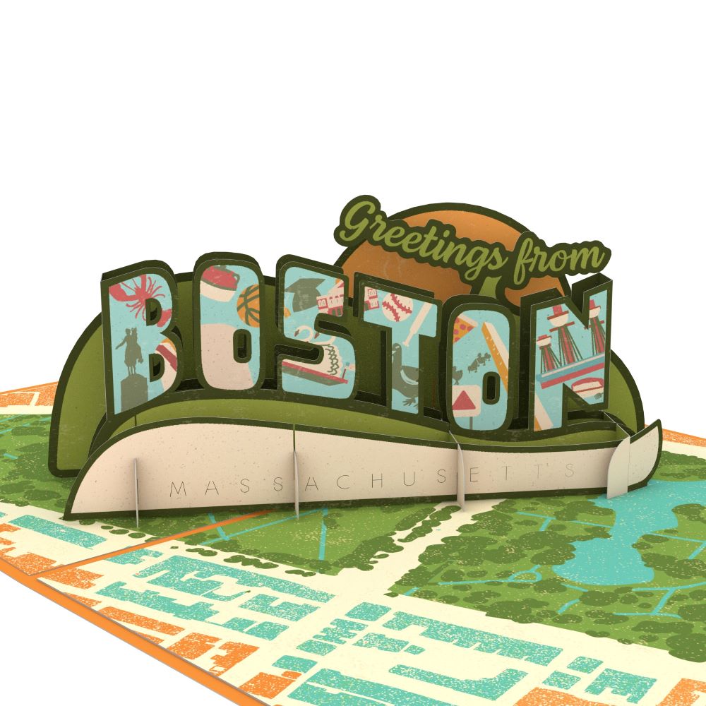 Greetings From Boston Pop-Up Card – Lovepop